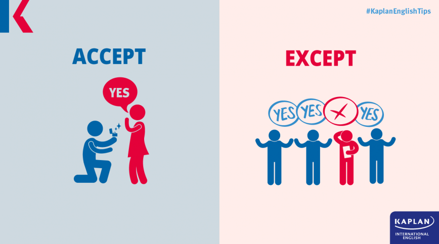 Gramática en inglés: Accept y Except | Kaplan International
